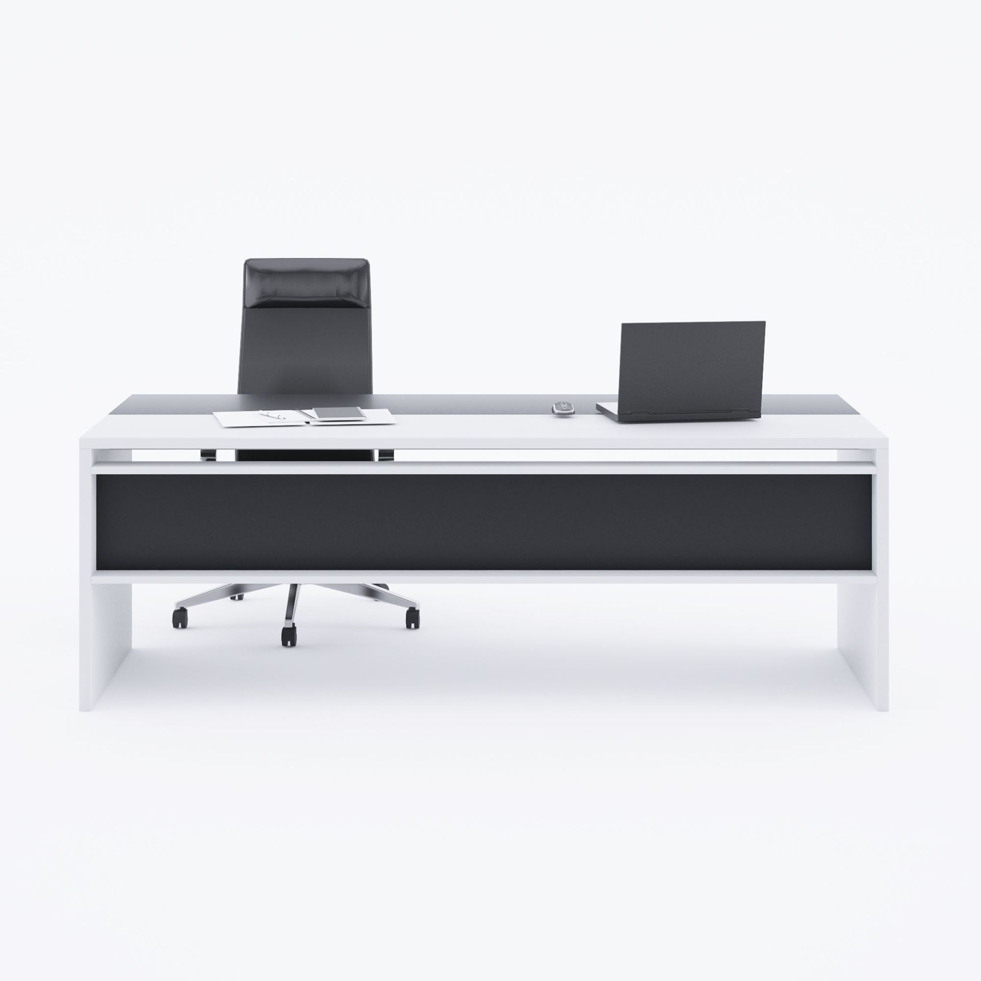 Rectan Alt Etajerli Yönetici Masası Ceviz